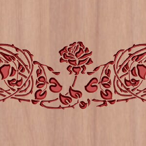 Rose Vector File (eps) for V-bit Cnc Carving - Etsy