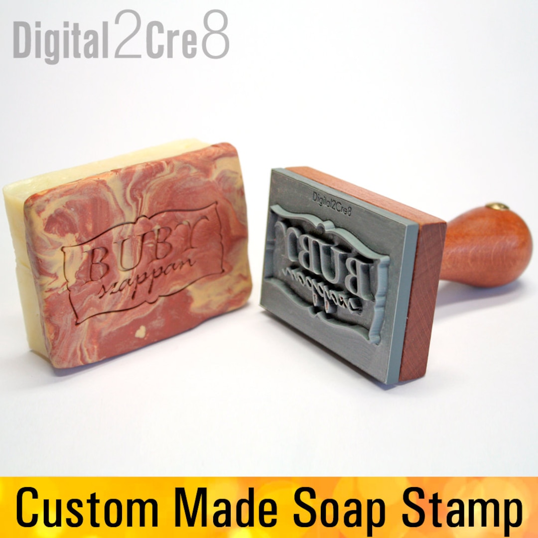Personalized Soap Stamp to Imprint Custom Logo or Graphic. Crisp and ...