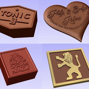 Custom Logo Chocolate Mold. Personalized Silicone Mold With Your Logo ...