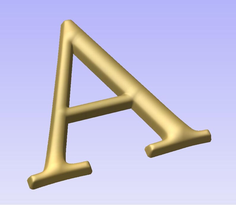 Stl 3d Models of NUMBERS and LETTERS for Cnc Carving Vectric - Etsy