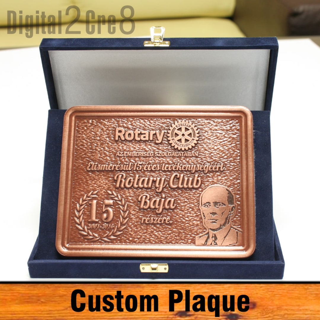 Custom Plaque Personalized in Full 3D Graphic or Lettering. Custom ...
