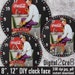 Coca Cola Clock Face 12 and 8 Digital Downloads DIY Printable Image ...