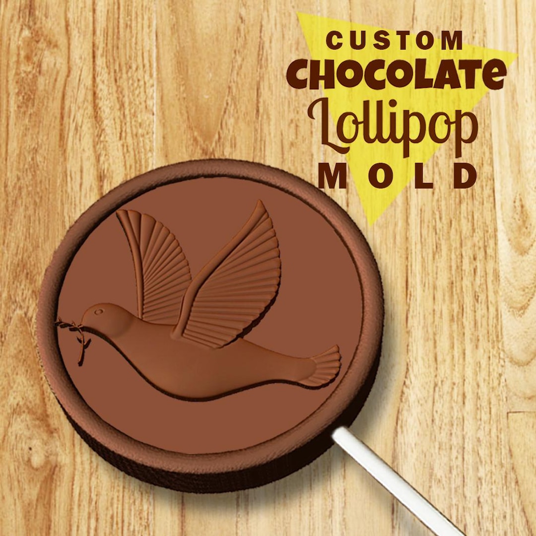 Custom Chocolate Mold - LOLLIPOP MOLD - Personalized Mold - Custom ...