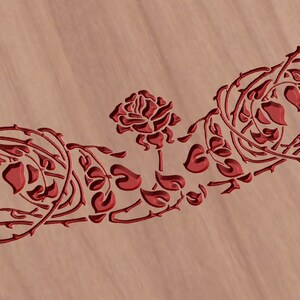 Rose Vector File (eps) for V-bit Cnc Carving - Etsy