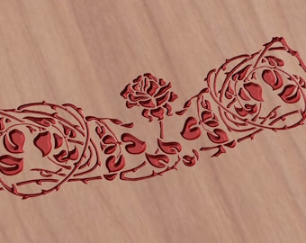Flowers Pattern Vector File eps for V-bit Cnc Carving - Etsy