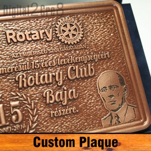 Custom Plaque Personalized in Full 3D Graphic or Lettering. Custom ...