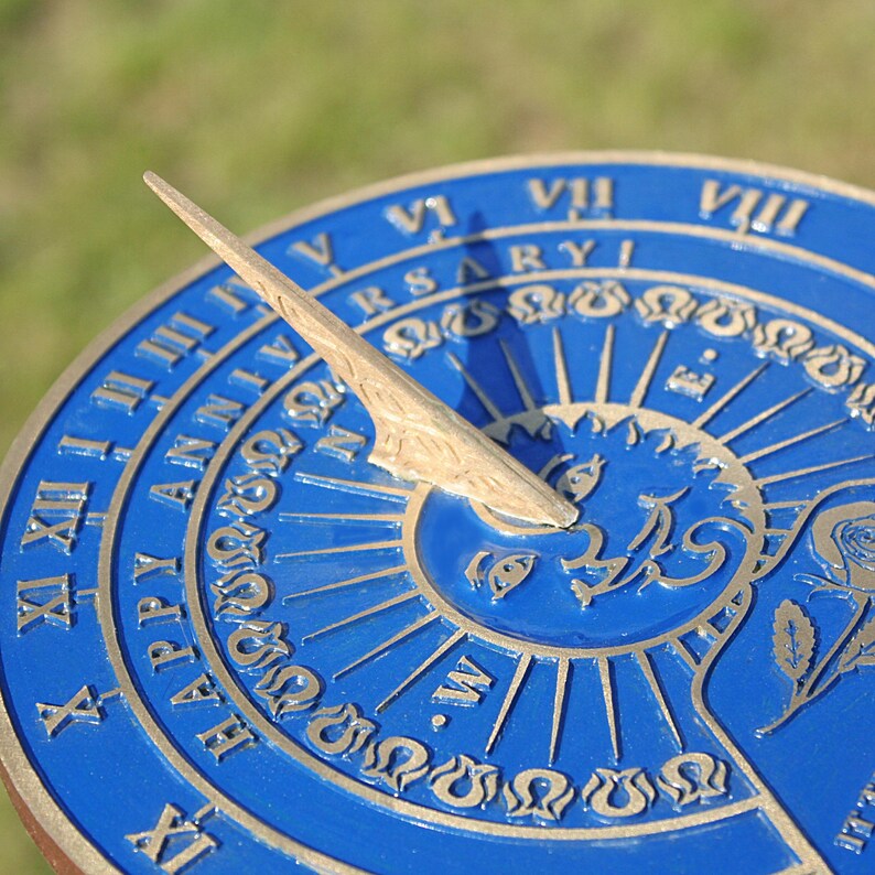 Sundial With Your Message Cast Into It. A Perfect Personal Gift to Tell ...