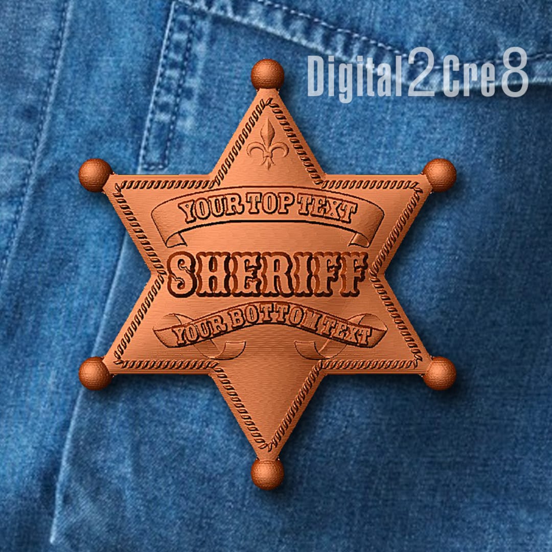 Chocolate Mold Customizable Sheriff Star Shaped - Personalized Custom ...