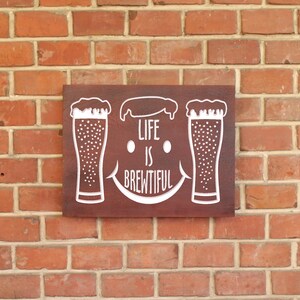 Beer Gift - Beer Sign - Gift for Boyfriend - Christmas Gift - Life is ...