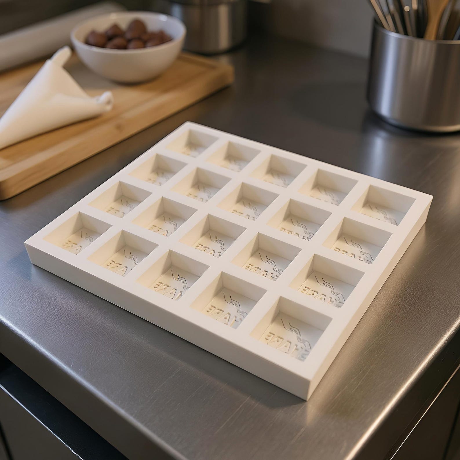 Custom Chocolate Mold With Logo – Personalized Silicone Candy Mold for ...