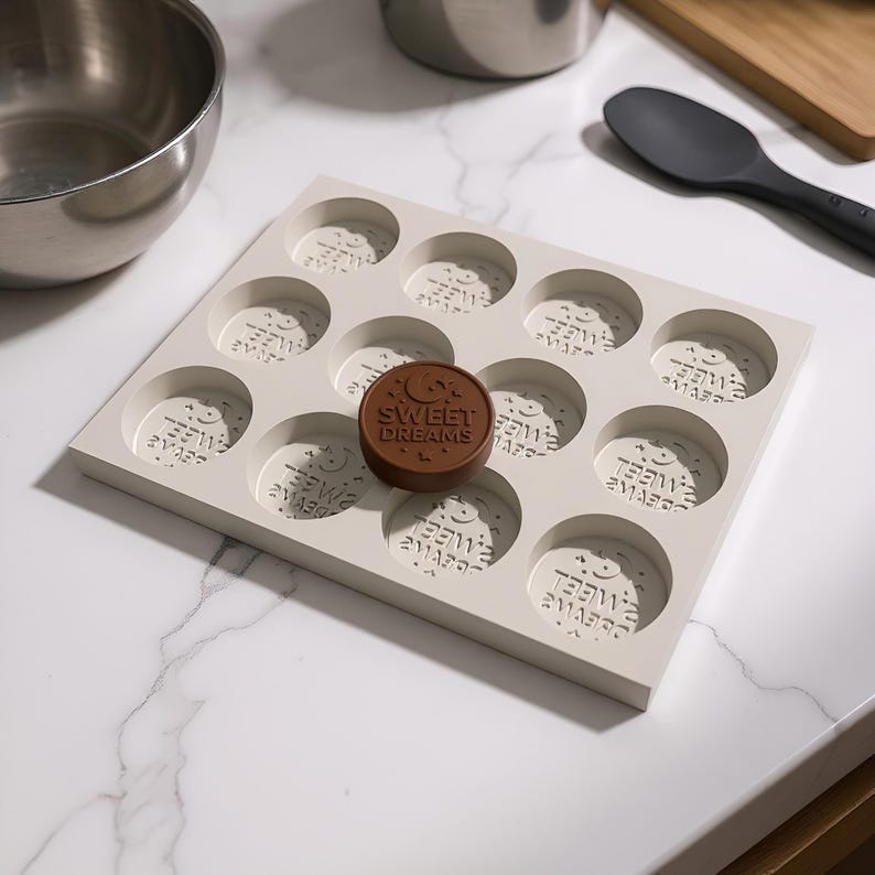Custom Round Chocolate Mold – Personalized Silicone Mold for Candy ...
