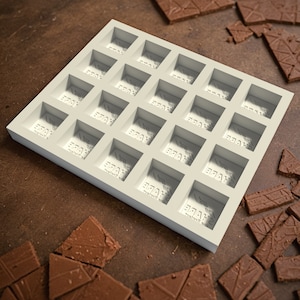 Custom Logo Chocolate Mold. Personalized Silicone Mold With Your Logo ...