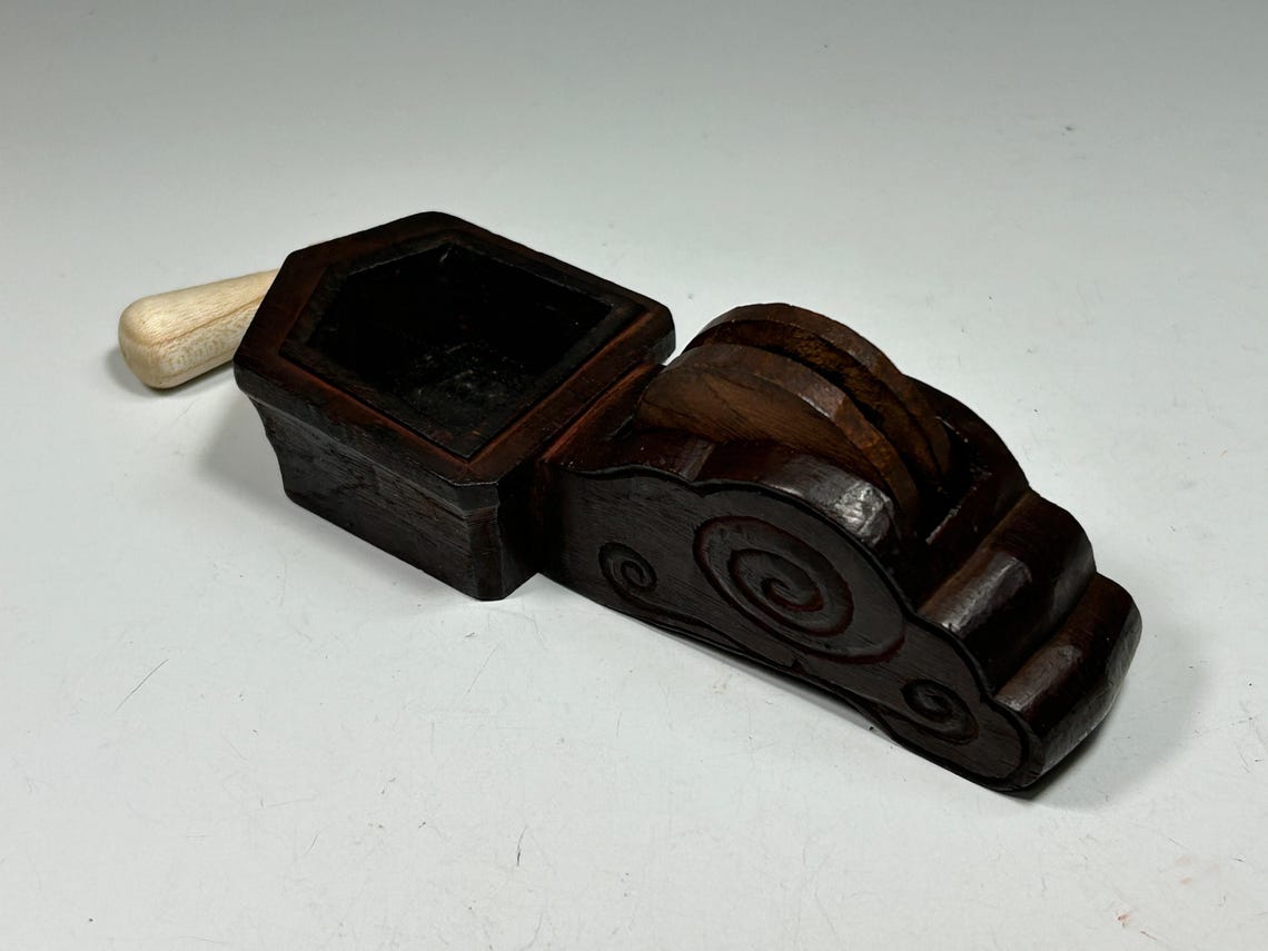 Sumitsubo Japanese Antique Carpenter Chalk Line Ink Pot E - Etsy