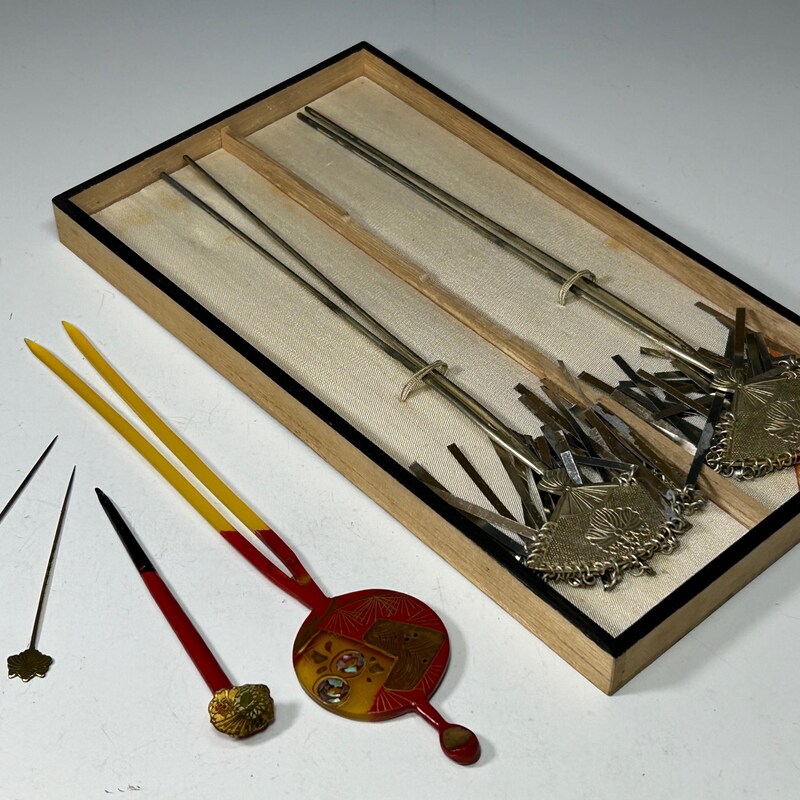 Traditional Japanese Hair Pins - Etsy
