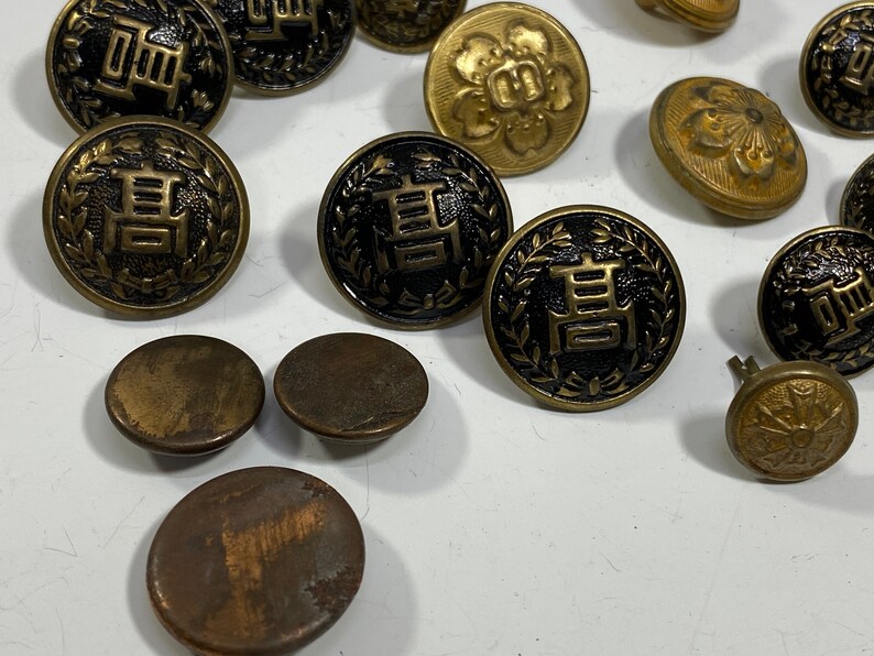 Japanese Vintage School Uniform Buttons in Bulk - Etsy Australia