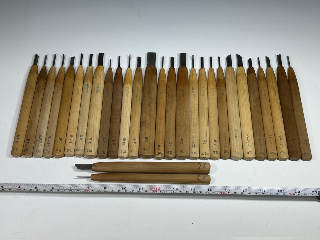 Vintage Chisels Engraving Knives Japanese Chokokuto 29x - Etsy