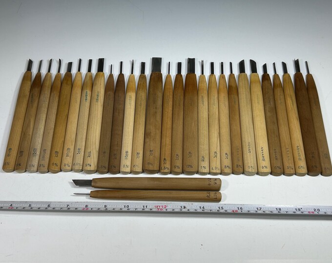 Woodwork Chisels Engraving Knives Japanese Chokokuto 29x - Etsy