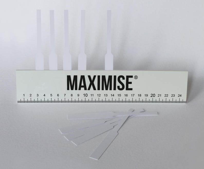 MAXIMISE® Ruler 13 Clip Holder (25cm)- for Tester Blotter Strips - Used ...