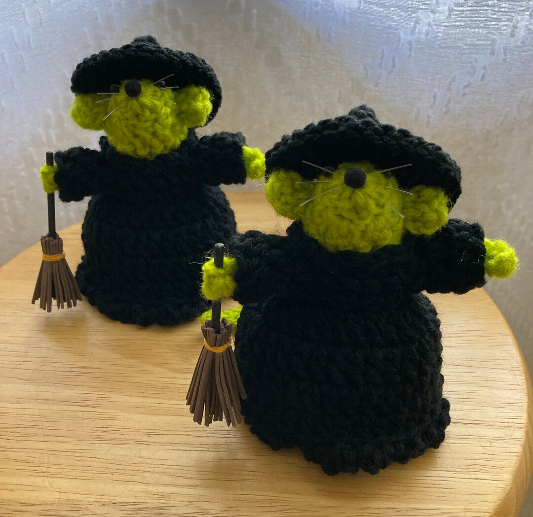 Crochet Witch Mice - Set of 2, Halloween, Haunted House, Spooky, Party ...