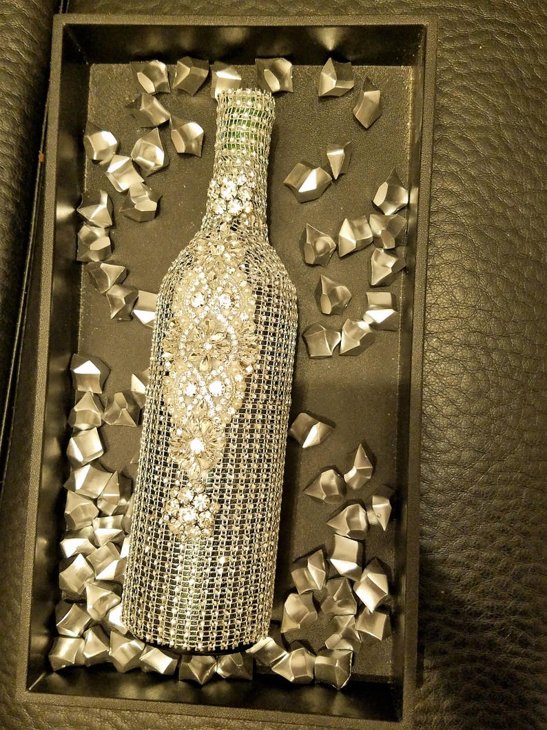 Bling Champagne Bottle - Etsy Canada