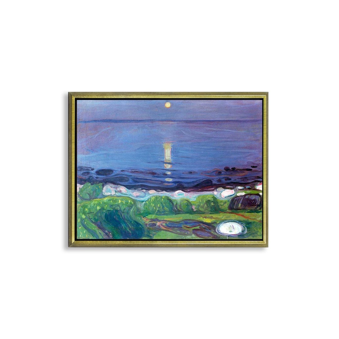 Canvas Poster or Framed Canvas Painting Edvard Munch Seascape - Etsy