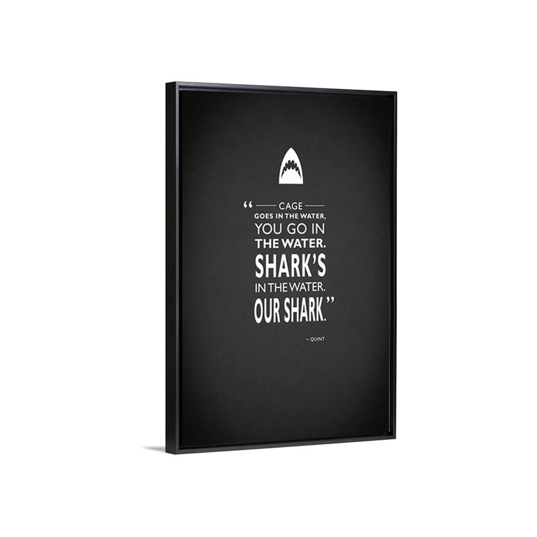 Jaws Canvas Poster or Canvas Painting With Frame - Etsy