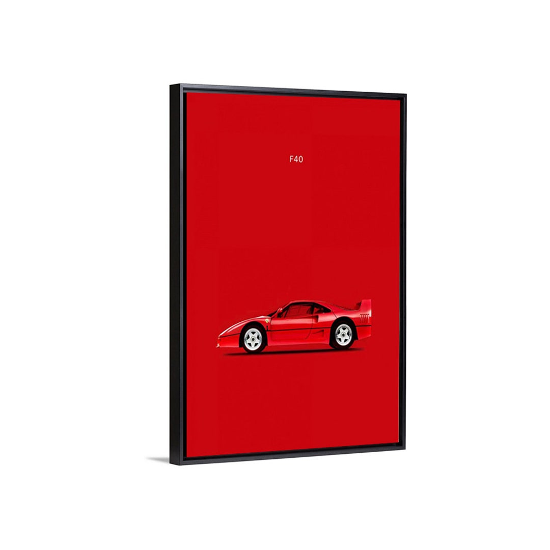 Ferrari F40 Canvas Poster or Canvas Painting With Frame - Etsy