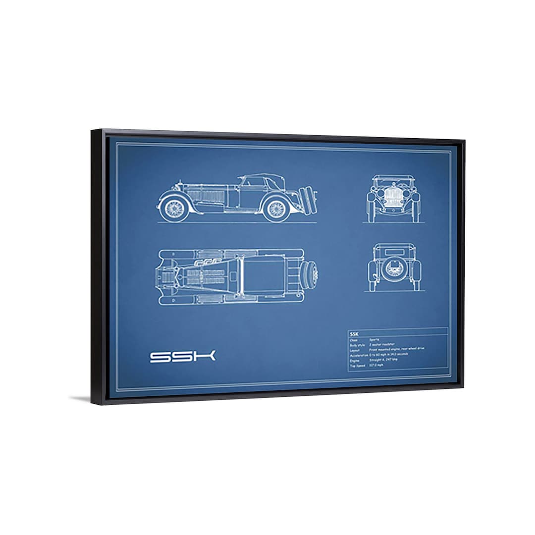 Rogan Mark Ssk-blue Framed Canvas Poster or Canvas Painting - Etsy