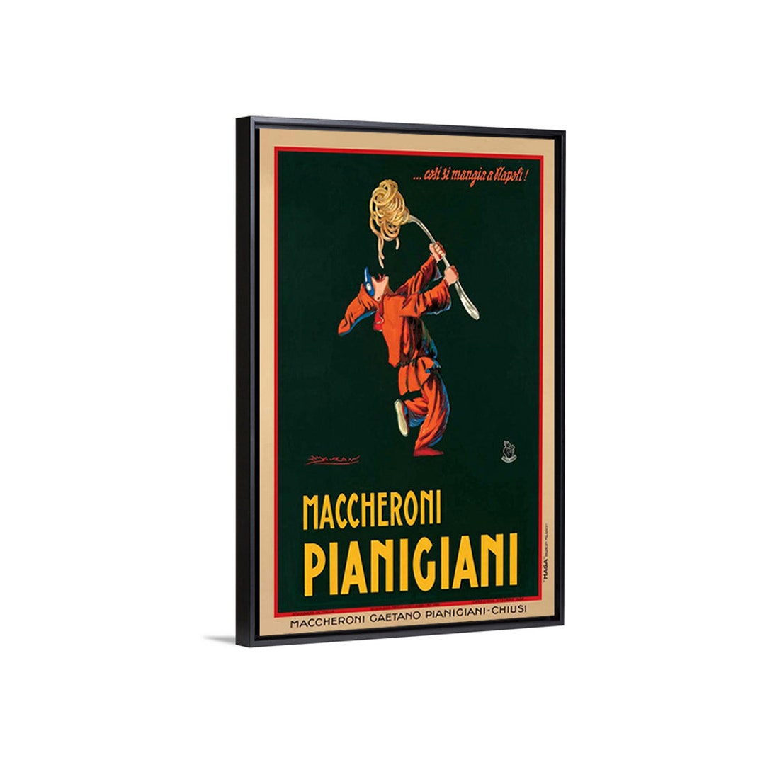 Canvas Poster or Framed Canvas Painting Maccheroni Pianigiani-1922 - Etsy