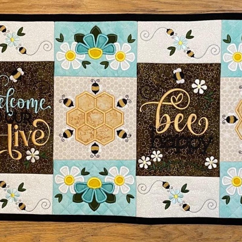 Bee Table Runner - Etsy
