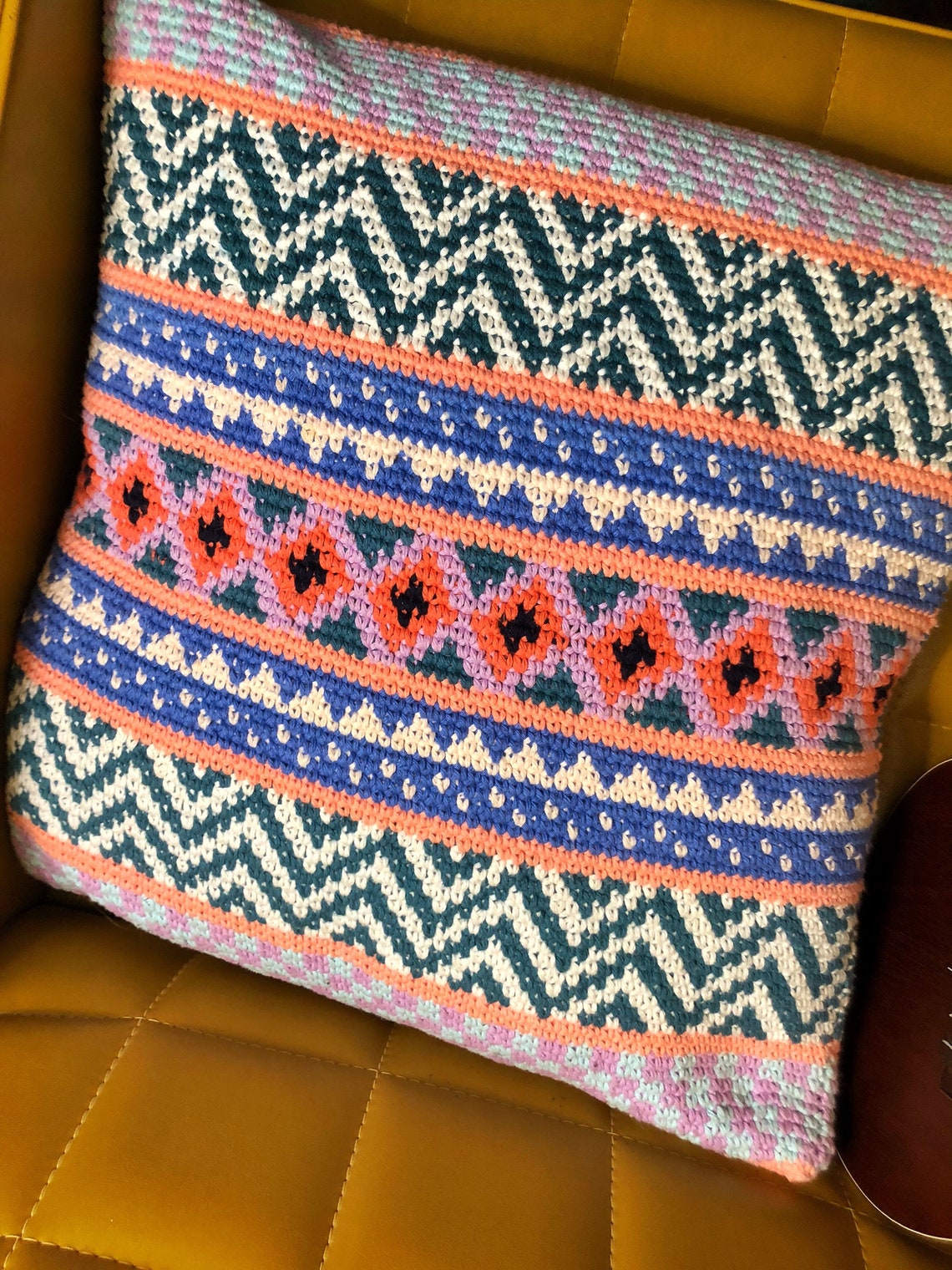 Funky Pillow PDF Crochet Pattern Download | Etsy