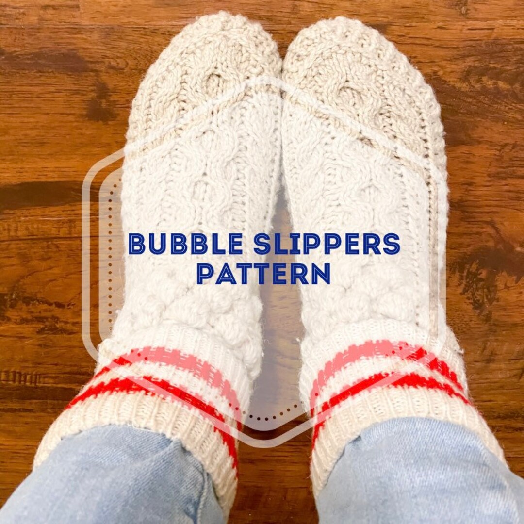 Bubble Slippers Pattern *PDF Knitting and Crochet Pattern* - Etsy