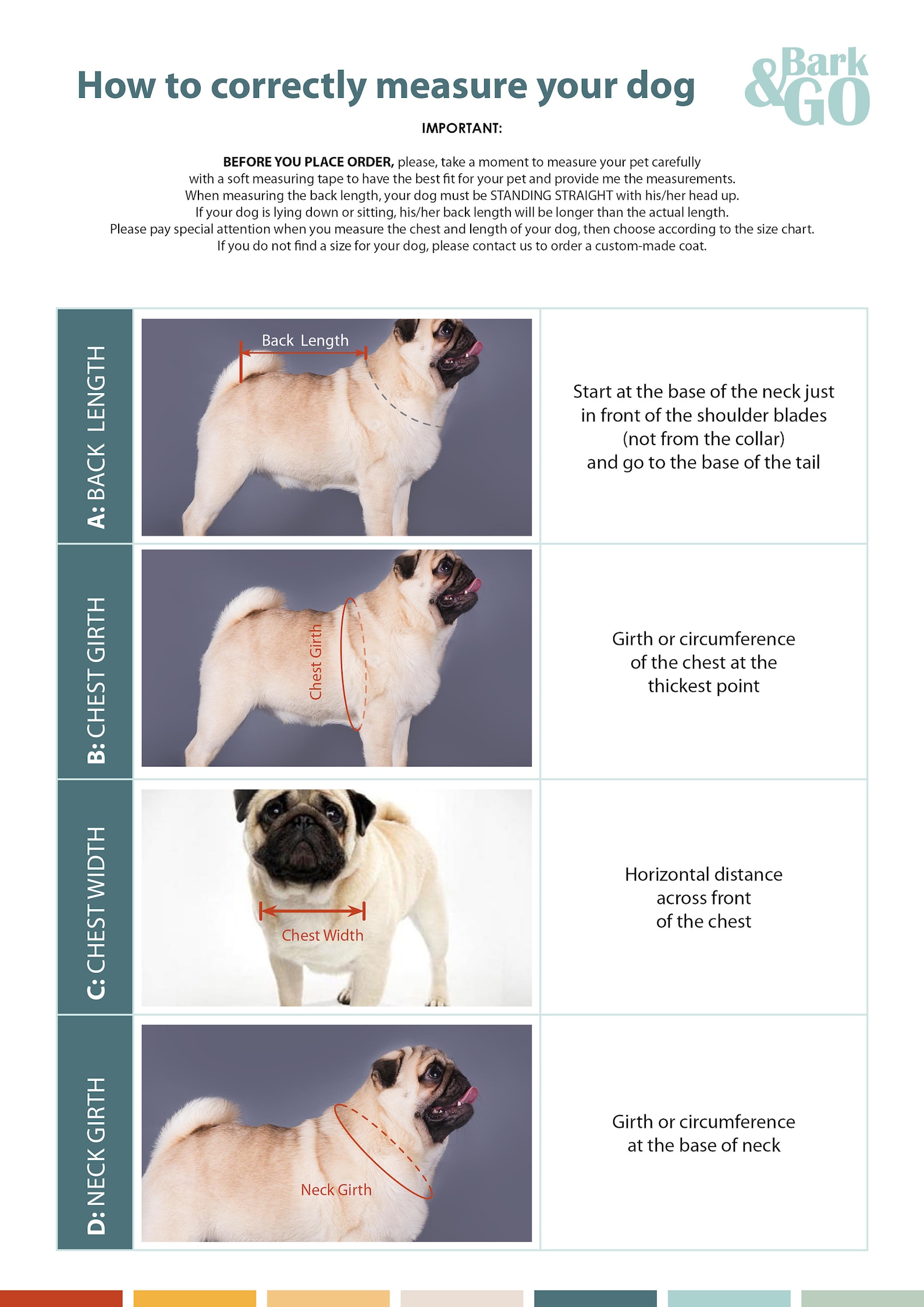 How to Take the Measurements of Your Dog Correctly - Etsy