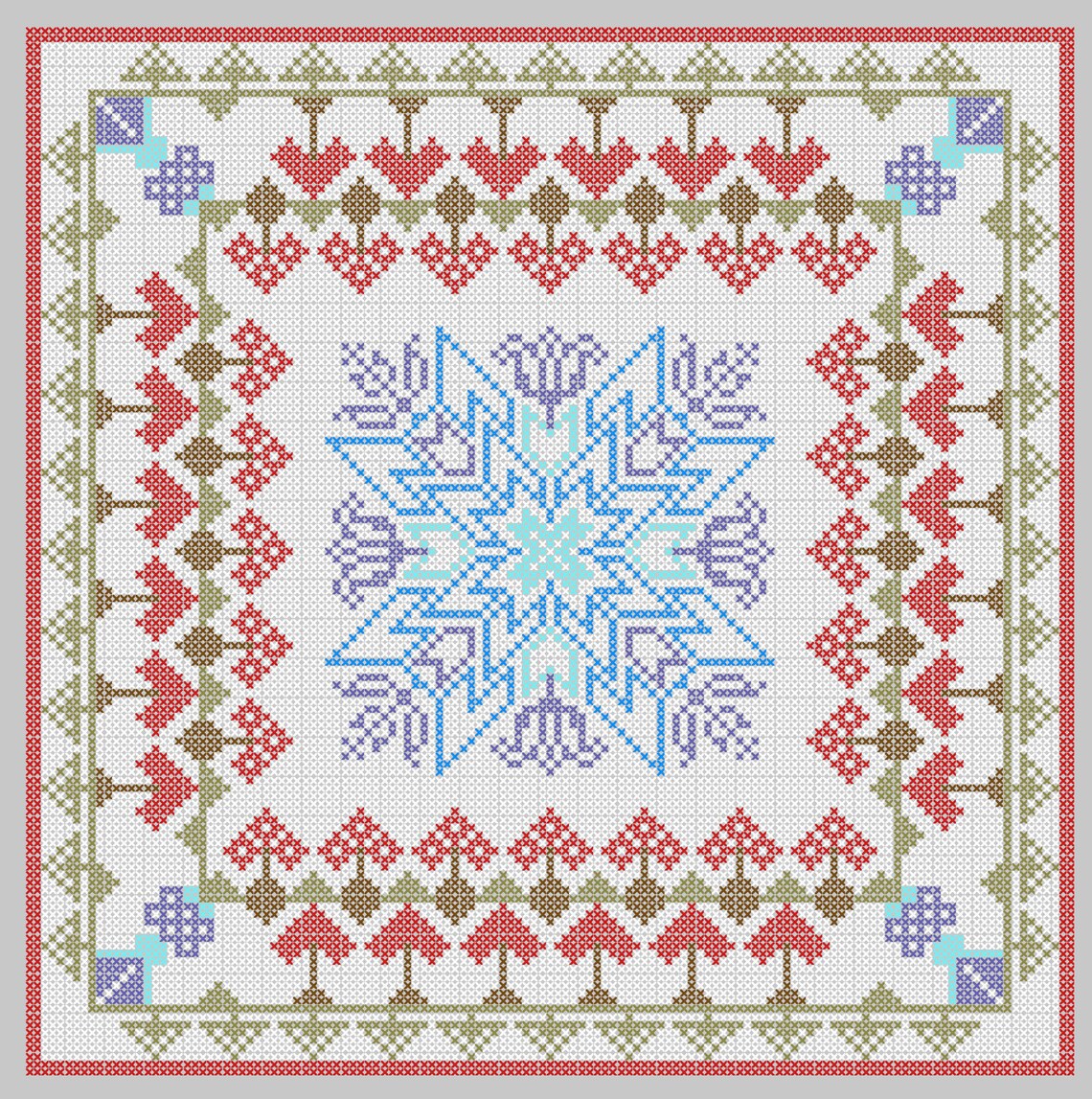 Christmas Star Cross Stitch Pattern - Etsy
