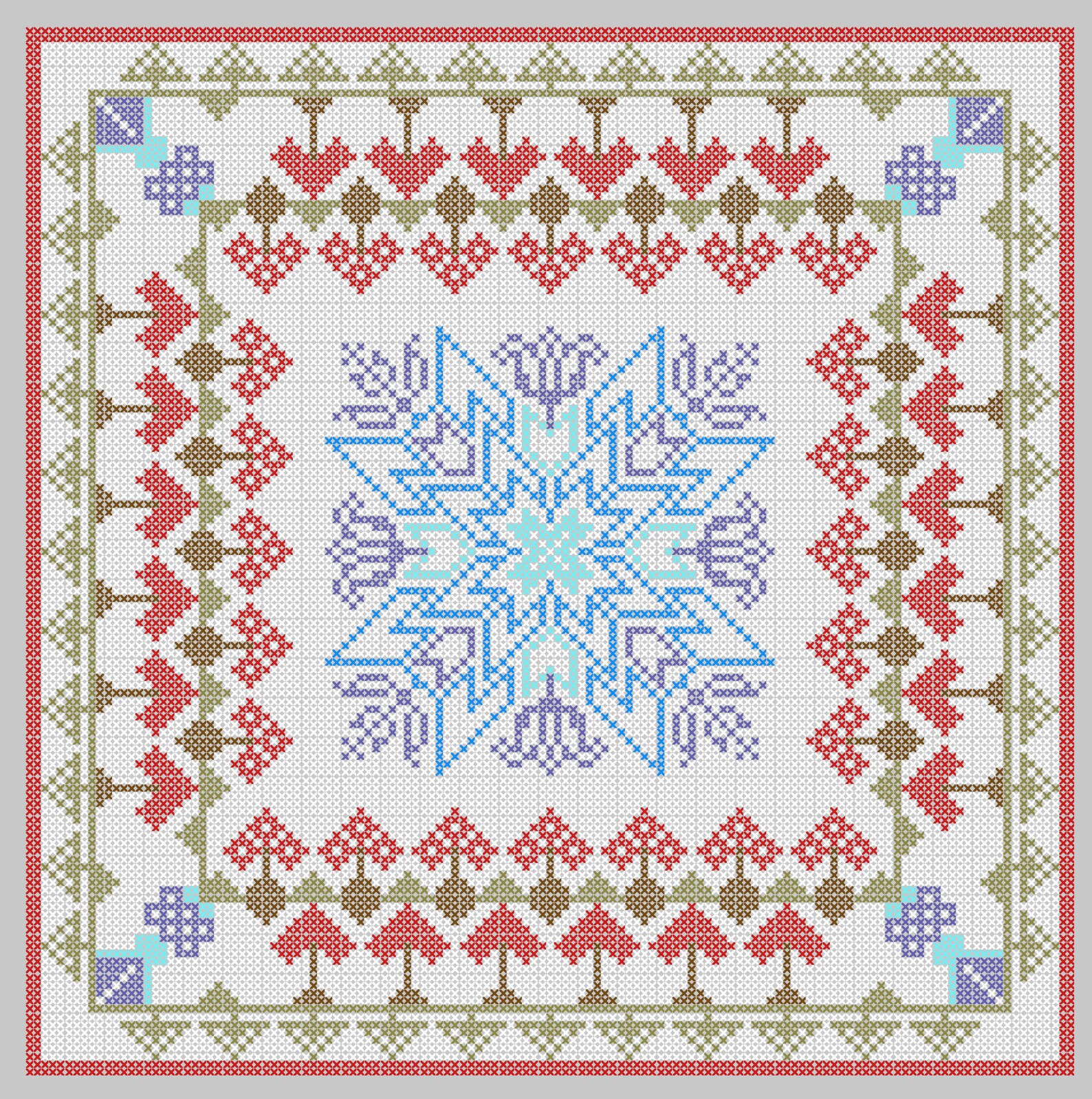 Christmas Star Cross Stitch Pattern - Etsy