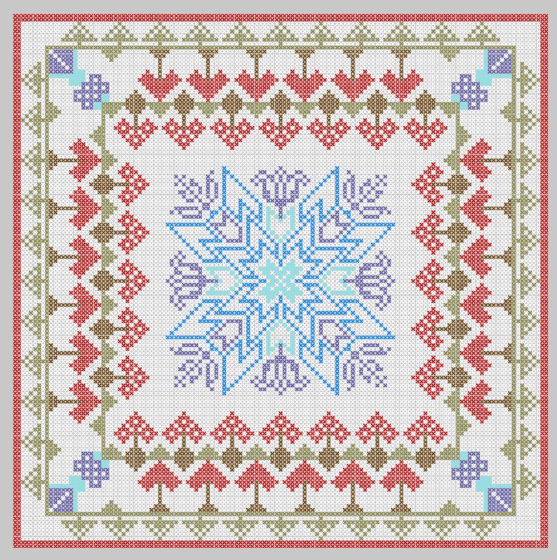 Christmas Star Cross Stitch Pattern - Etsy