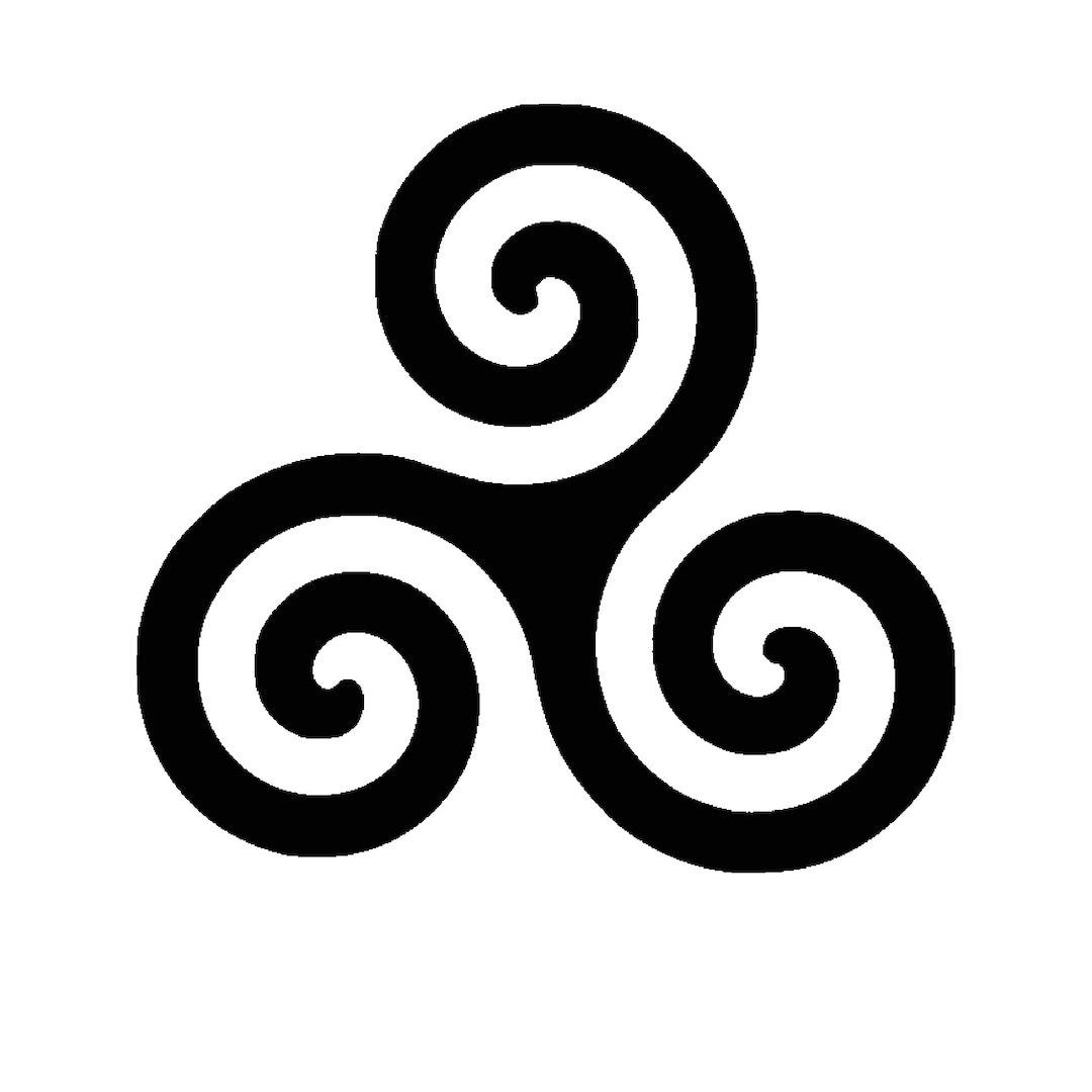 Triple Spiral / Spiral Vinyl Decal Sticker Free Delivery - Etsy