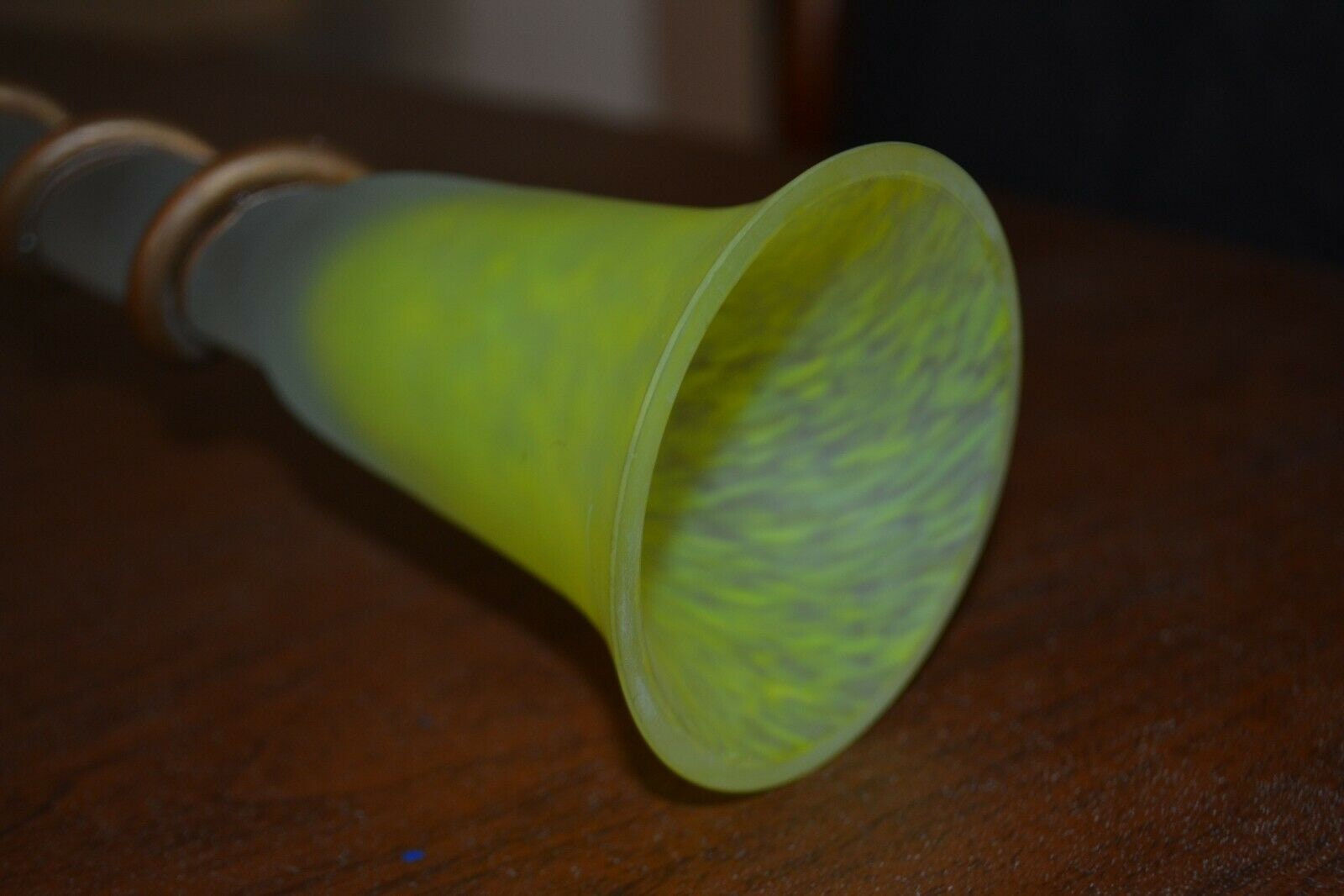 Vintage Romanian Yellow Satin Glass Candlestick Metal Snake - Etsy