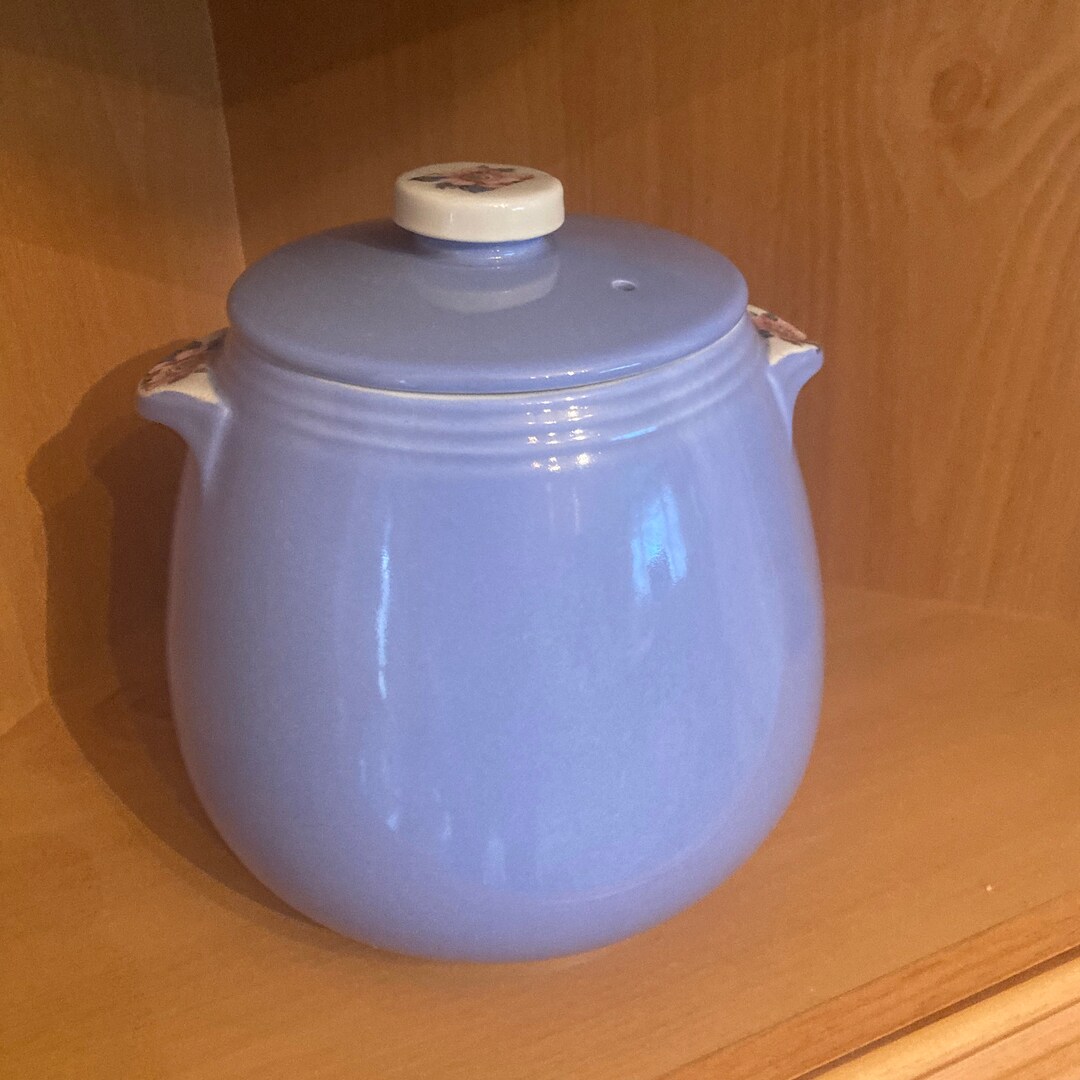 HALL Rose Parade Bean Pot With Lid, Hall's Superior Quality Kitchenware ...