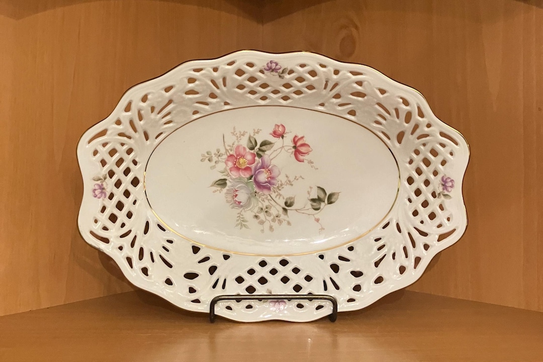 Schumann Arzberg Tradition Seit 1881 Vintage Reticulated Porcelain Oval ...