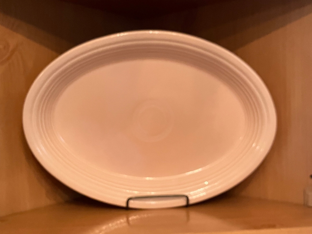 Fiesta Glazed Ceramic Apricot Large Oval Serving Platter; 13 1/2 Inch ...