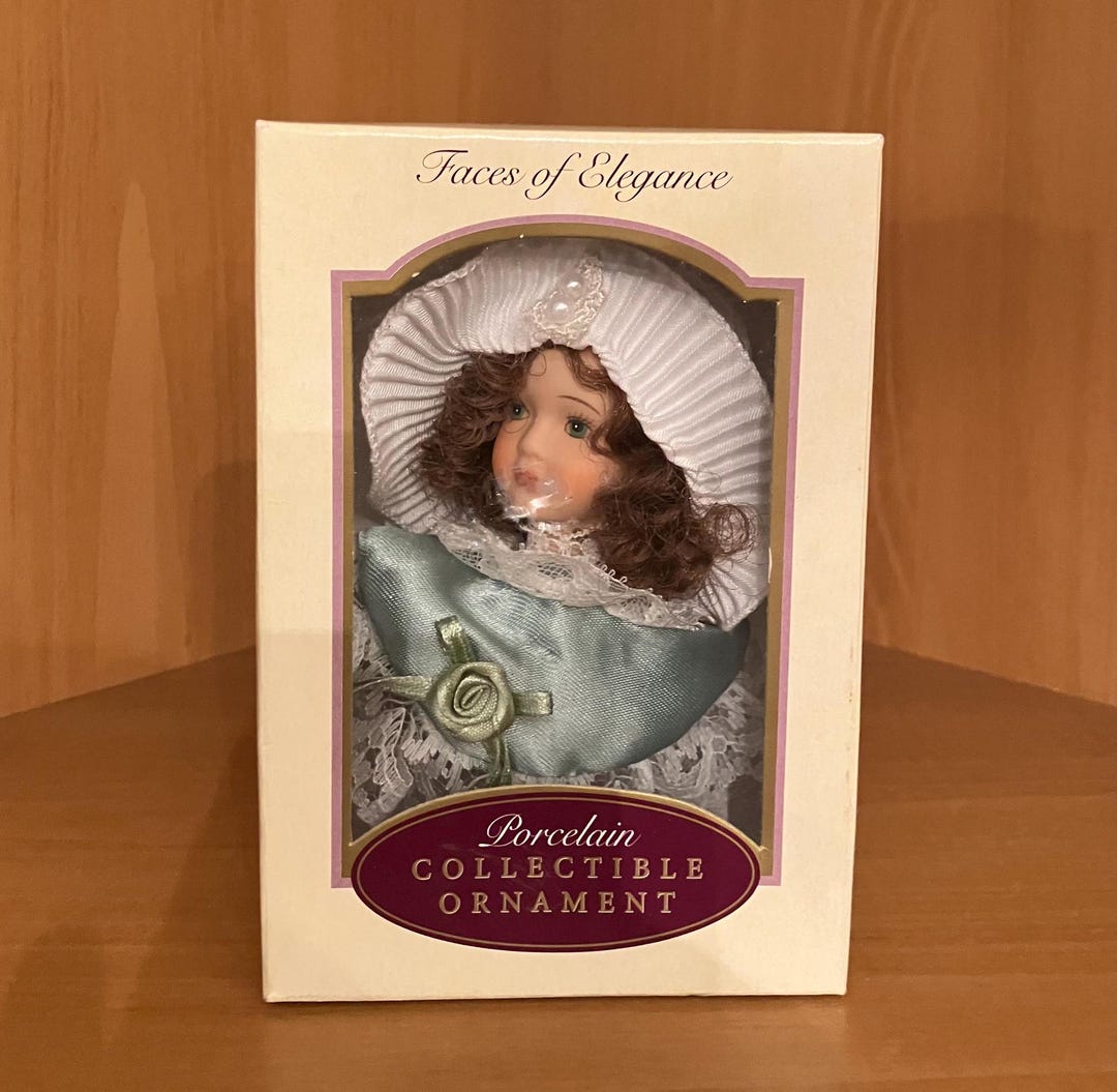 Faces of Elegance Porcelain Collectible Ornament; Victorian Lady ...