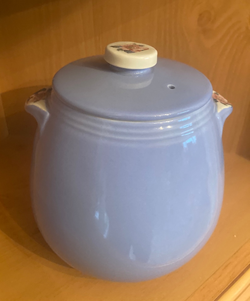 HALL Rose Parade Bean Pot With Lid Hall's Superior - Etsy