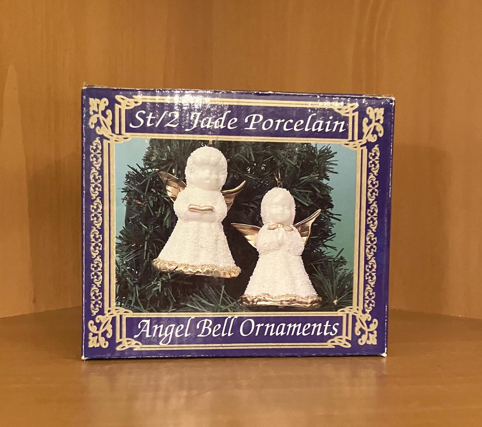 Lincolnshire Collection Vintage Jade Porcelain Angel Bells, Set of Two ...