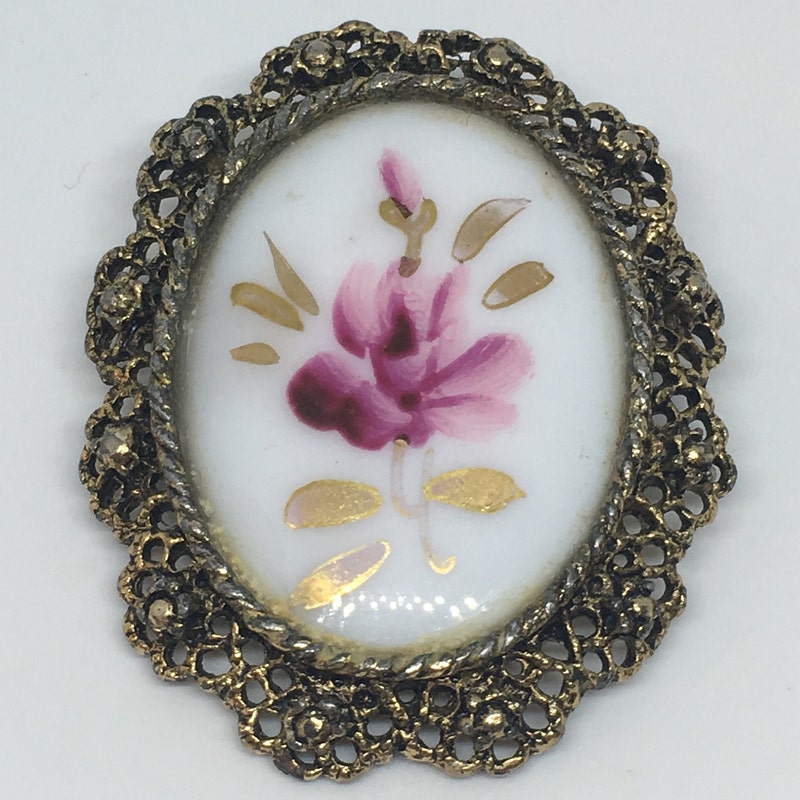 Oval Brooch - Etsy