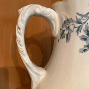 Crescent Pottery Company Antique Severn Blue and White Ironstone Teapot ...