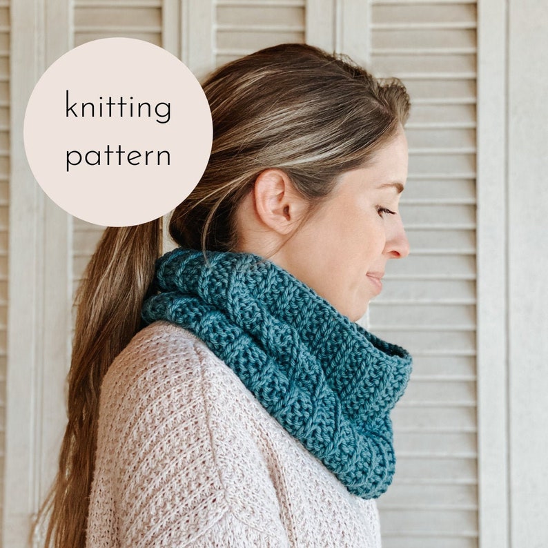 Bulky Coffee Bean Cowl Knitting Pattern / PDF Download | Etsy