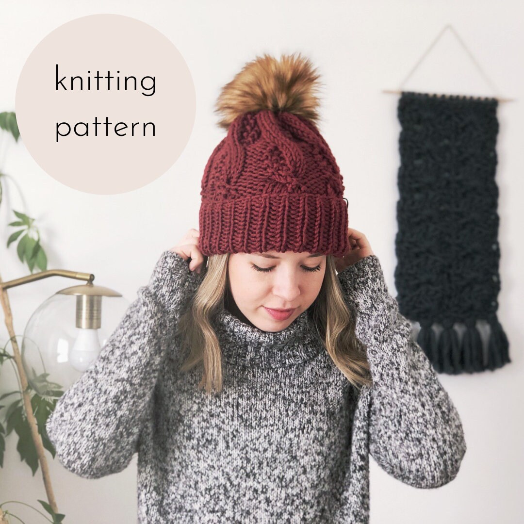 The Pebbled Cable Beanie PATTERN / PDF Download - Etsy