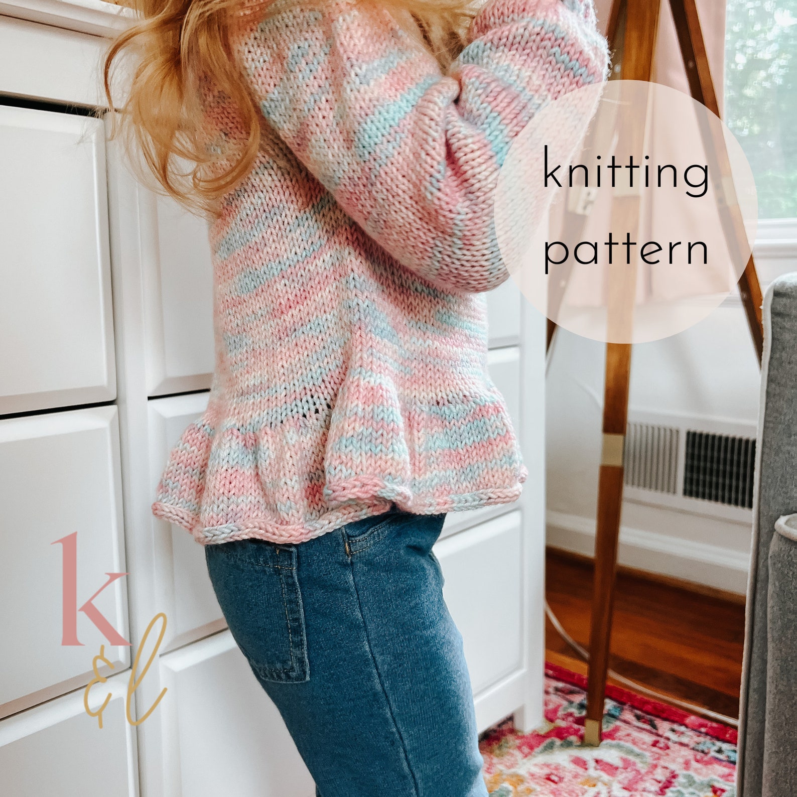 Cotton Candy Sweater / Knitting Pattern - Etsy