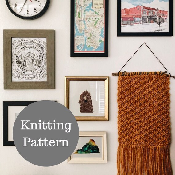 The Madeline Wall Hanging Knitting PATTERN / PDF Download | Etsy